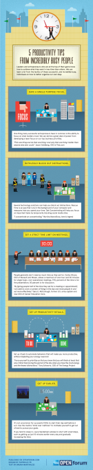 Busy people's advice on how to be productive [infographic] - Alltop Viral