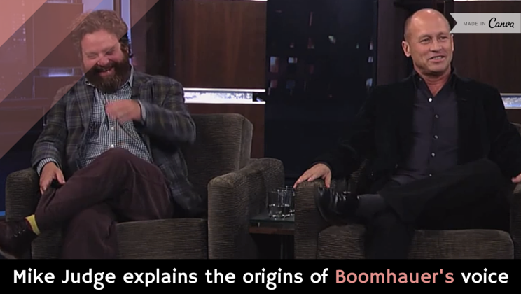 Mike Judge explains the origins of Boomhauer's voice; Zach Galifianakis ...