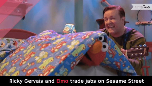 Ricky Gervais and Elmo trade jabs on Sesame Street [video] - Alltop Viral