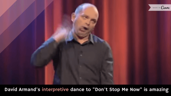 David Armand's interpretive dance to "Don't Stop Me Now" is amazing ...