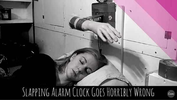 The abusive wake-up call: hand-slapping alarm clock goes horribly wrong ...
