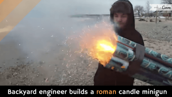 Backyard engineer builds a roman candle minigun [video] - Alltop Viral