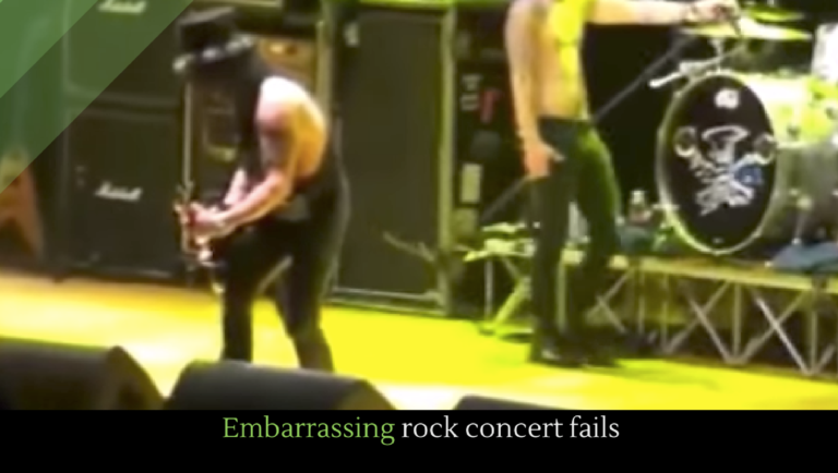 Embarrassing rock concert fails - Alltop Viral