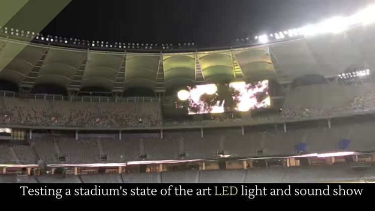 Testing a stadium's state of the art LED light and sound show - Alltop ...